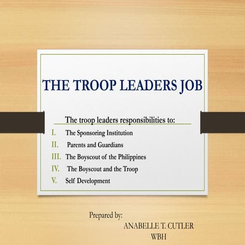 Session 13 - Troop Leader's Job belle.pptx