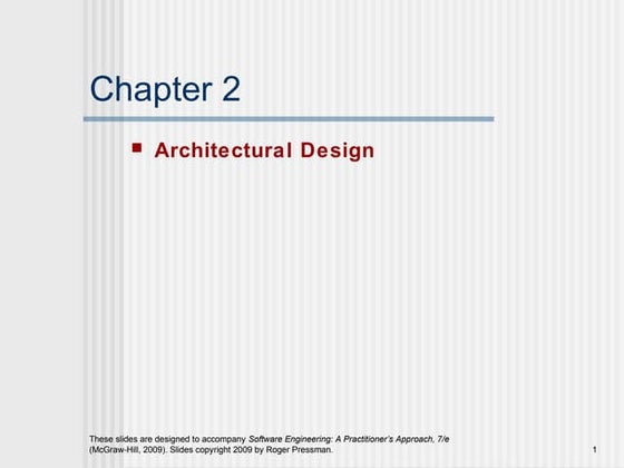 Software architecture design ppt | PPT