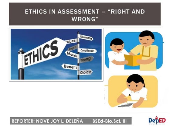 Ethics in assessment | PPTX