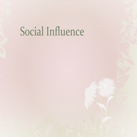 social influence | PPT