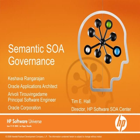 Session 1928 Semantic SOA Gvernance Deck | PPT