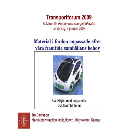 Session 19 Bo Carlsson | PPT