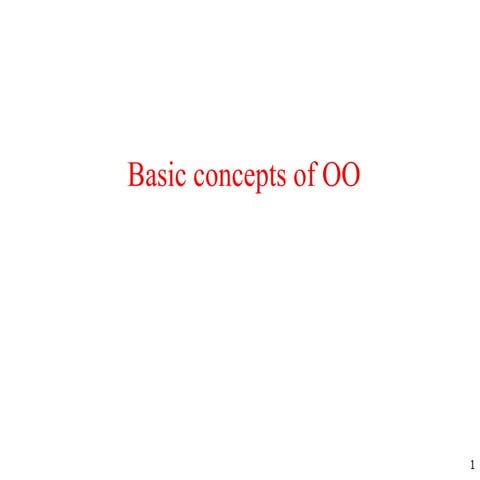 Introduction To Java Object Oiented Concepts And Basic Terminologies Ppt 