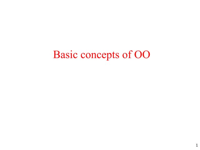 Introduction To Java Object Oiented Concepts And Basic Terminologies Ppt