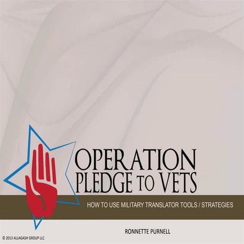 Session 1 - How to use military translator tools / strategies | PPTX