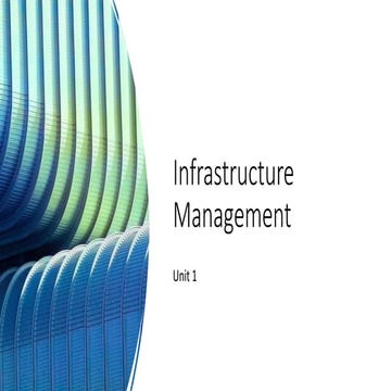 infrastructure management | PPTX