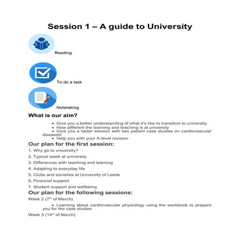 session 1 workbook.pdf | Undergraduate Education | College Education