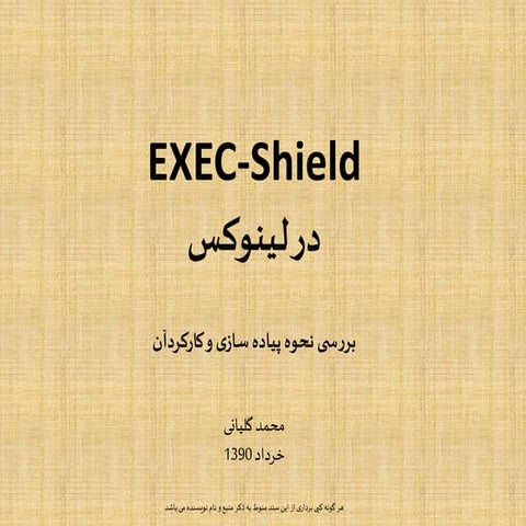 Exec-shield | PPTX