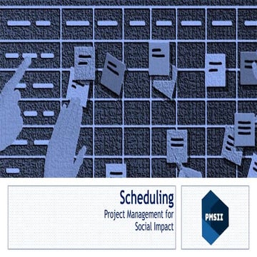 Scheduling & Budgeting | PPTX