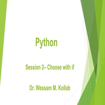 if statement in python | PPT