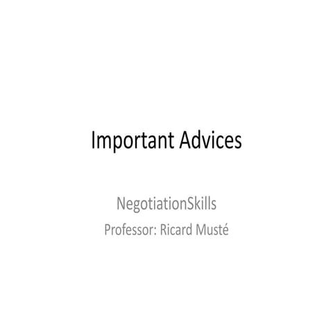 Session 2. important advices | PPT