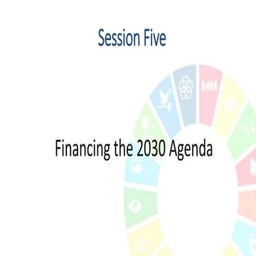 Financing the 2030 Agenda | PPTX | Business | Business and Finance