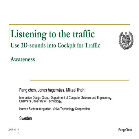 Session 22 Fang Chen | PPT