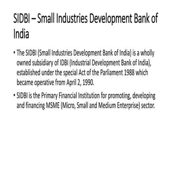 IDBI BANK.pptx IDBI bank industrial development bank | PPTX