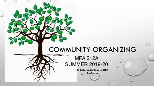 Community Organization | PPTX