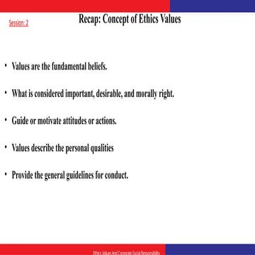 Types of values for the student bba and mba | PPTX