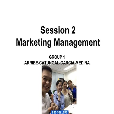Marketing Management session 2 - Group 1 | PPT