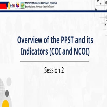 Session 5 Overview of the PPST and Its Indicators (COI and NCOI).pptx