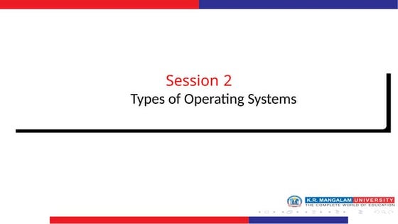 Batch operating system | PPTX | Operating Systems | Computer Software and Applications