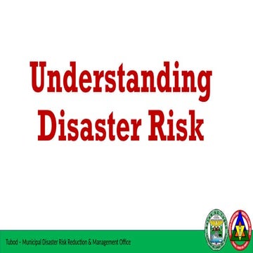Session 2 Understanding Disaster Risk and How to be Prepared.pptx