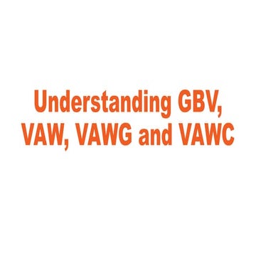 GENDER_BASED VIOLENCE POWERPOINT PRESENTATION | PPTX