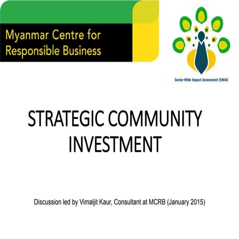 Strategic Community Investment | PPTX
