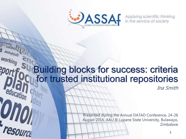 Open access repository: How to set it up in 22 steps