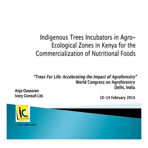 Session 3.3 indigenous trees incubators in kenya | PDF
