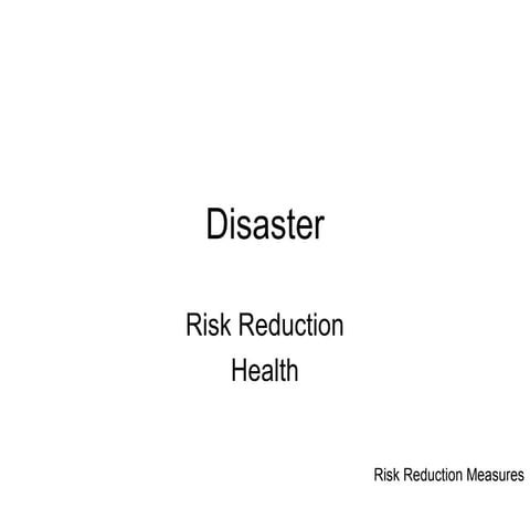 Session 3.3 risk reduction measures | PPT