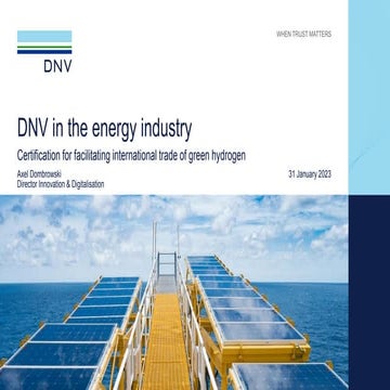 Certification system for renewable and non-renewable hydrogen ...