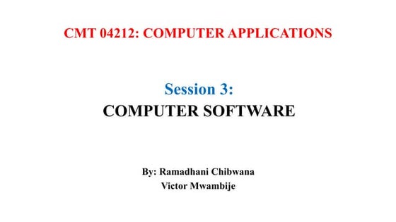 Computer Software And Its Types Pptx Operating Systems Computer 2891