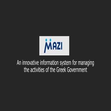 ΜΑΖΙ An innovative information system for managing the activities of ...
