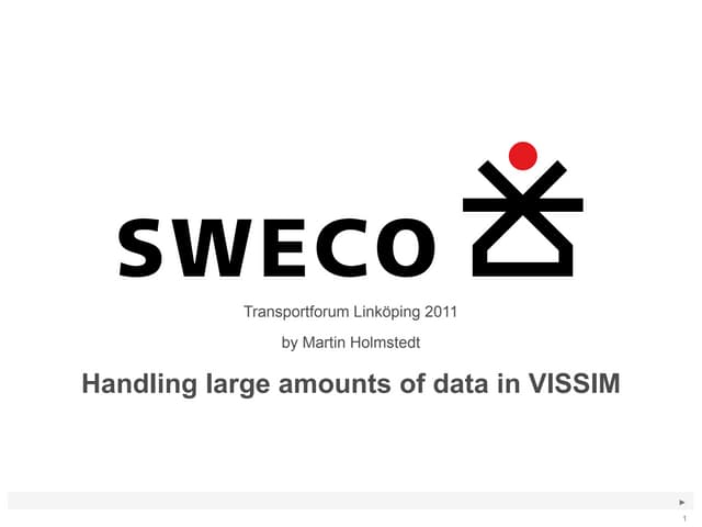 Introduction of vissim software - SlideShare Ptv vissim student version ...