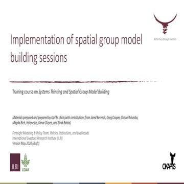 Implementation of spatial group model building sessions | PPTX