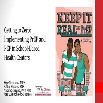 Getting to Zero: Implementing PrEP and PEP in School-Based Health ...