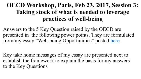 OECD Workshop: Measuring Business Impacts on People’s Well-being ...