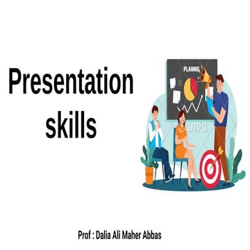 Session 4 about presentation skills and how to deal with the challenges ...