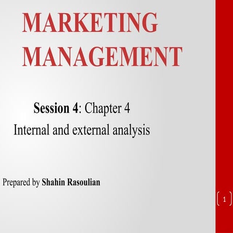 Marketing Management - session 4-Marketing Internal and external analysis.pptx