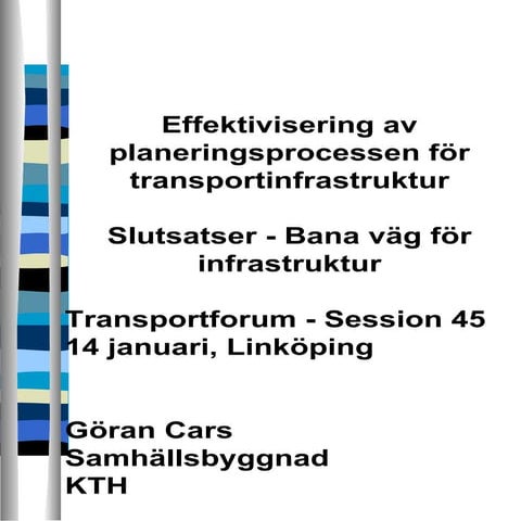 Session 45 Göran Cars | PPT