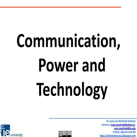 Session 4 communication, power and technology | PPT