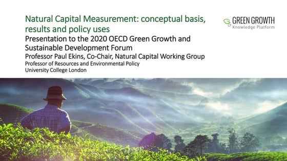 Session 3 - Financing for natural capital | PPT