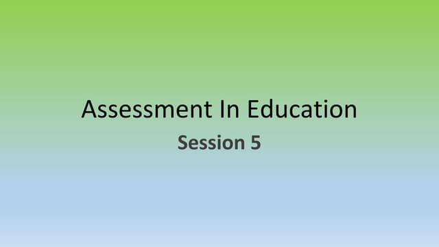 Alternative-Response Test | PPTX