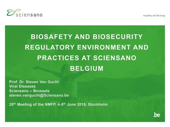 Lecture 1 introduction of biosafety & biosecurity | PPT