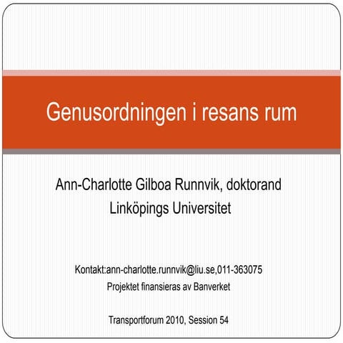 Session 54 Ann-Charlotte Gilboa Runnvik | PPTX