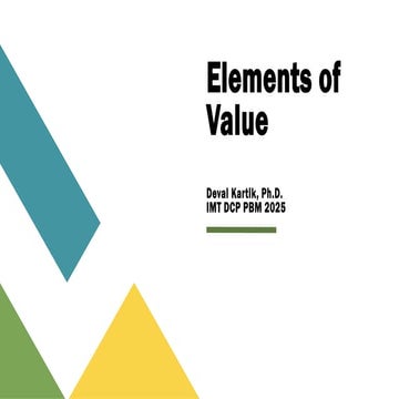 Session 5 elements of value presentations | PDF