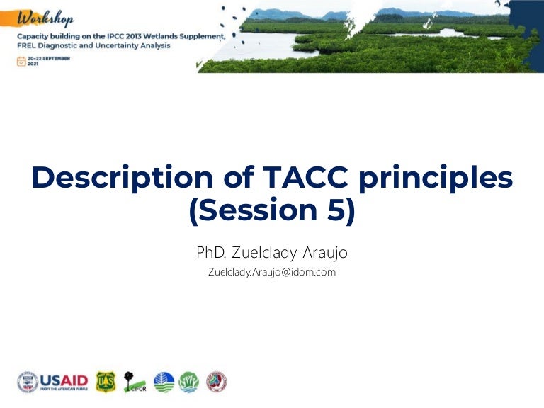 Description of TACC principles - Landscape Alliance Knowledge: Slide