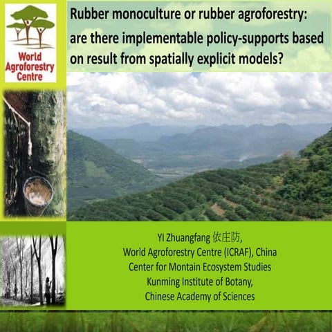 Session 6.2 rubber monoculture or agroforestry | PPTX