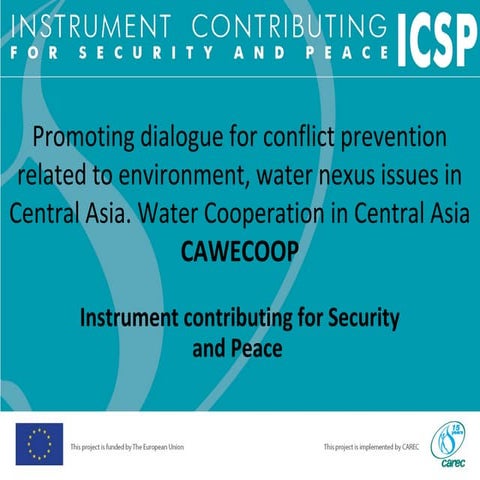 Implementation of the Water Diplomacy Project | PPT