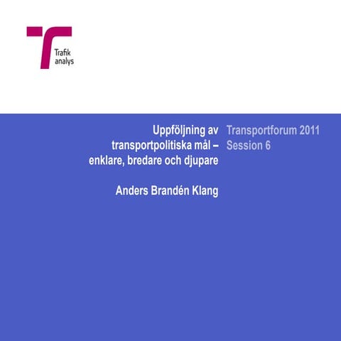 Session 6 Anders Brandén klang | PPT