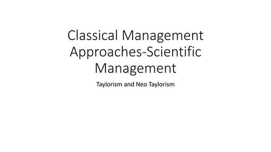 Scientific management Theory By FW Taylor | PPTX | Business | Business ...
